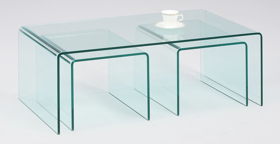 Lorna Glass Nesting 3 table set