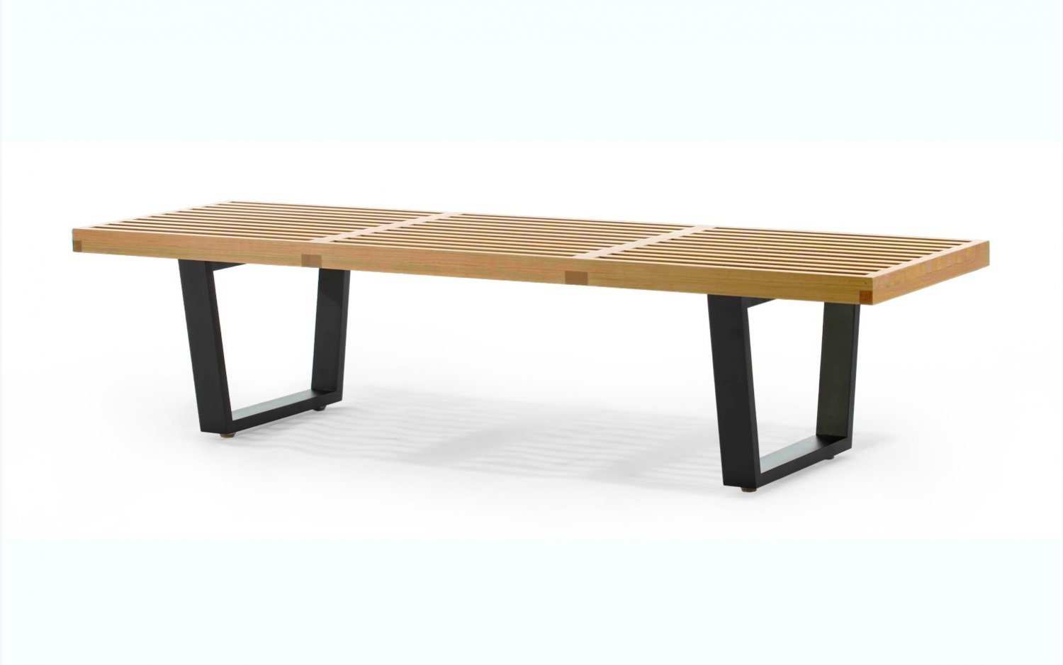 Slat Bench In American Maple Color 72"