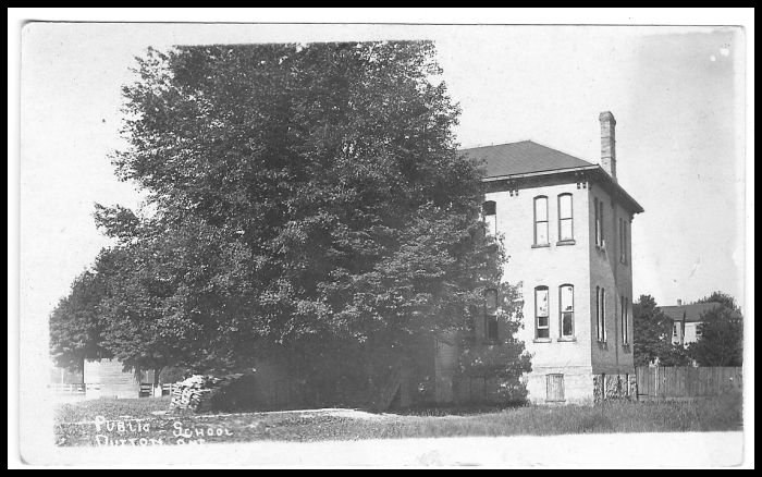 Vintage Photo Postcard Public School Dutton Ontario, Canada