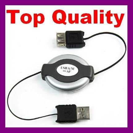 USB 2.0 A MALE TO A FEMALE RETRACTABLE EXTENSION CABLE