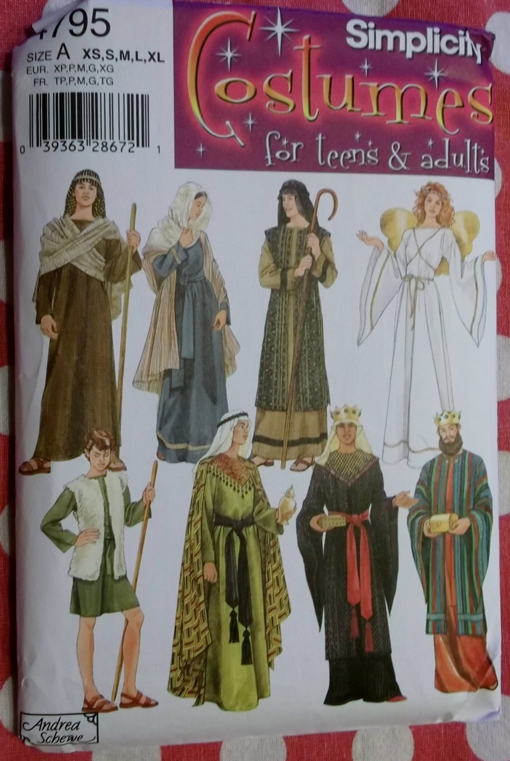 Simplicity Misses, Men or Teen Nativity Costumes Simplicity 4795 ...