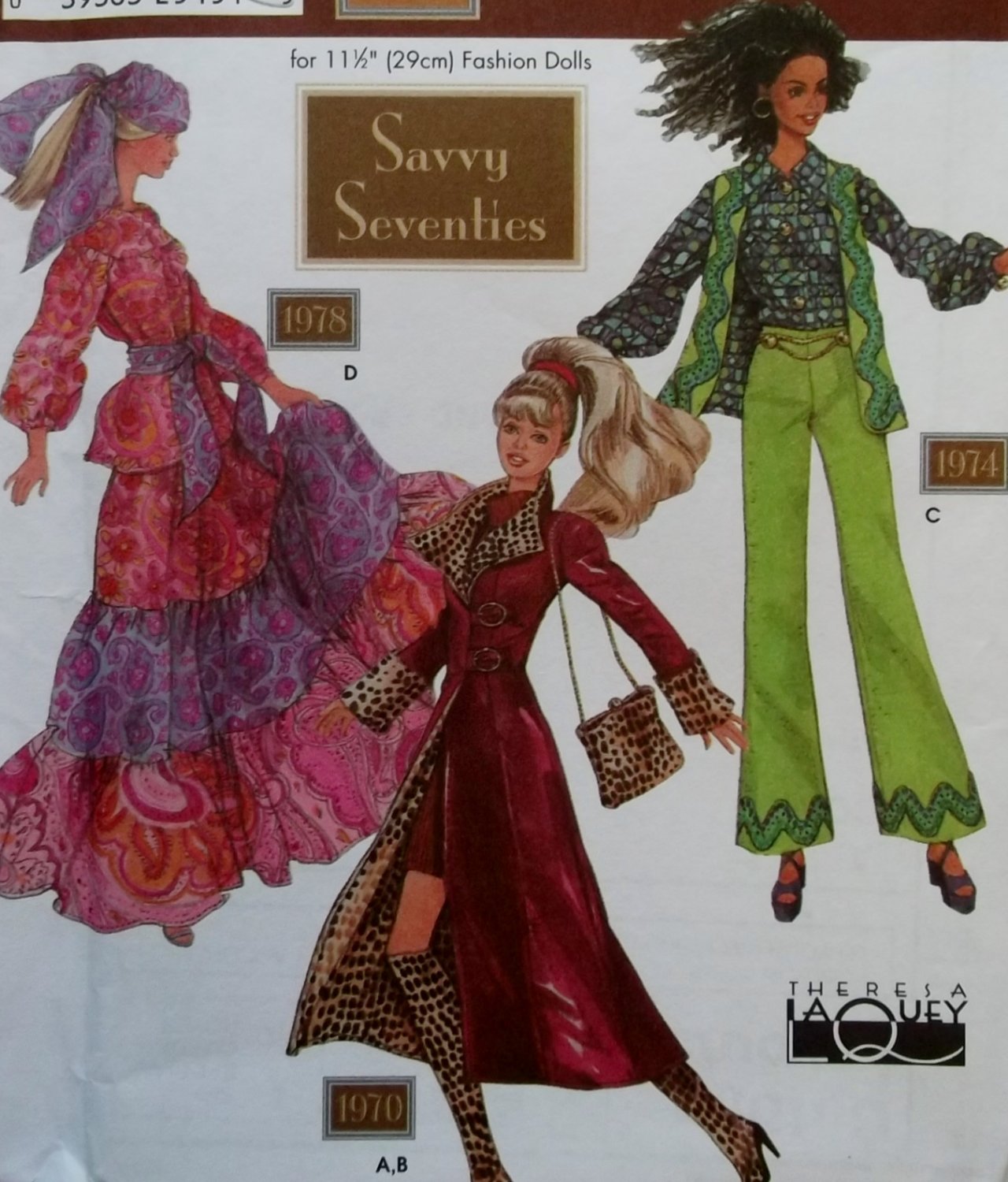 Doll Collector's Club Fashion Doll Savvy Seventies Clothes Simplicity ...