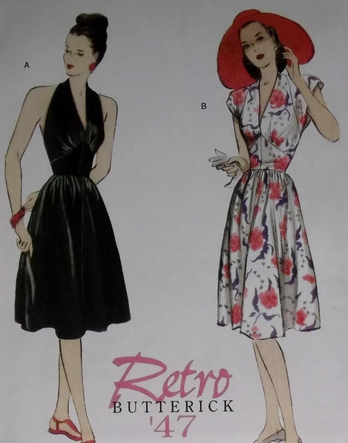 Easy Retro Butterick B5209 Patterns Misses' Dress, Sizes 14, 16, 18, 20 ...