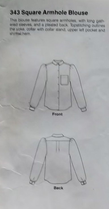 Square Armhole Blouse Stretch and Sew pattern 343, plus size 30 to 46 ...