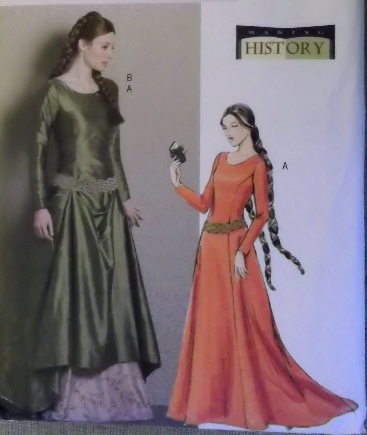 Butterick B 4827 Misses Medieval Dress & Belt Costumes Pattern, Size 6 ...