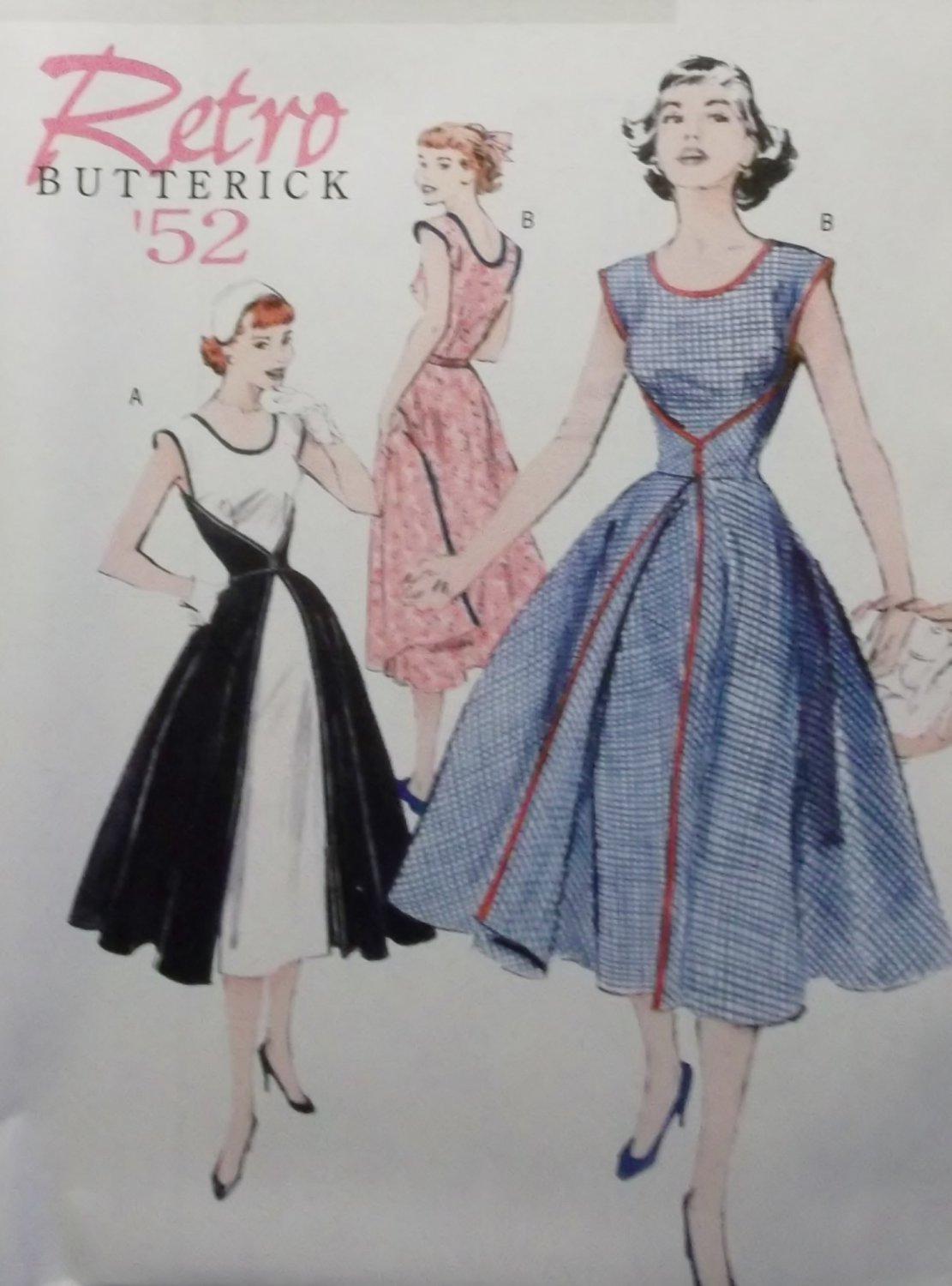 Easy Retro Butterick B 4790 Patterns Misses' Wrap Dress, Sizes 8, 10 ...