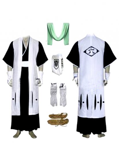 Bleaches 6th Division Captain Kuchiki Byakuya Cosplay Costume