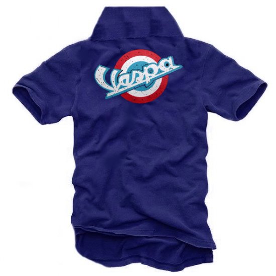 Polo T-Shirt Vespa Scooter Piaggio 01 Size XL