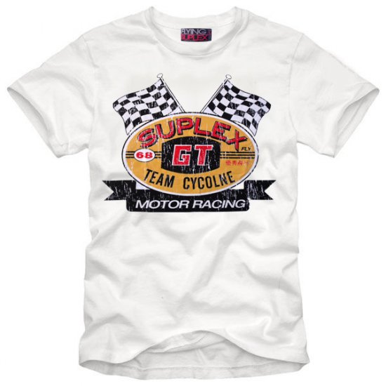 T-Shirt Vintage Flying Suplex Motor Racing Team Fly 68 FS 02 L