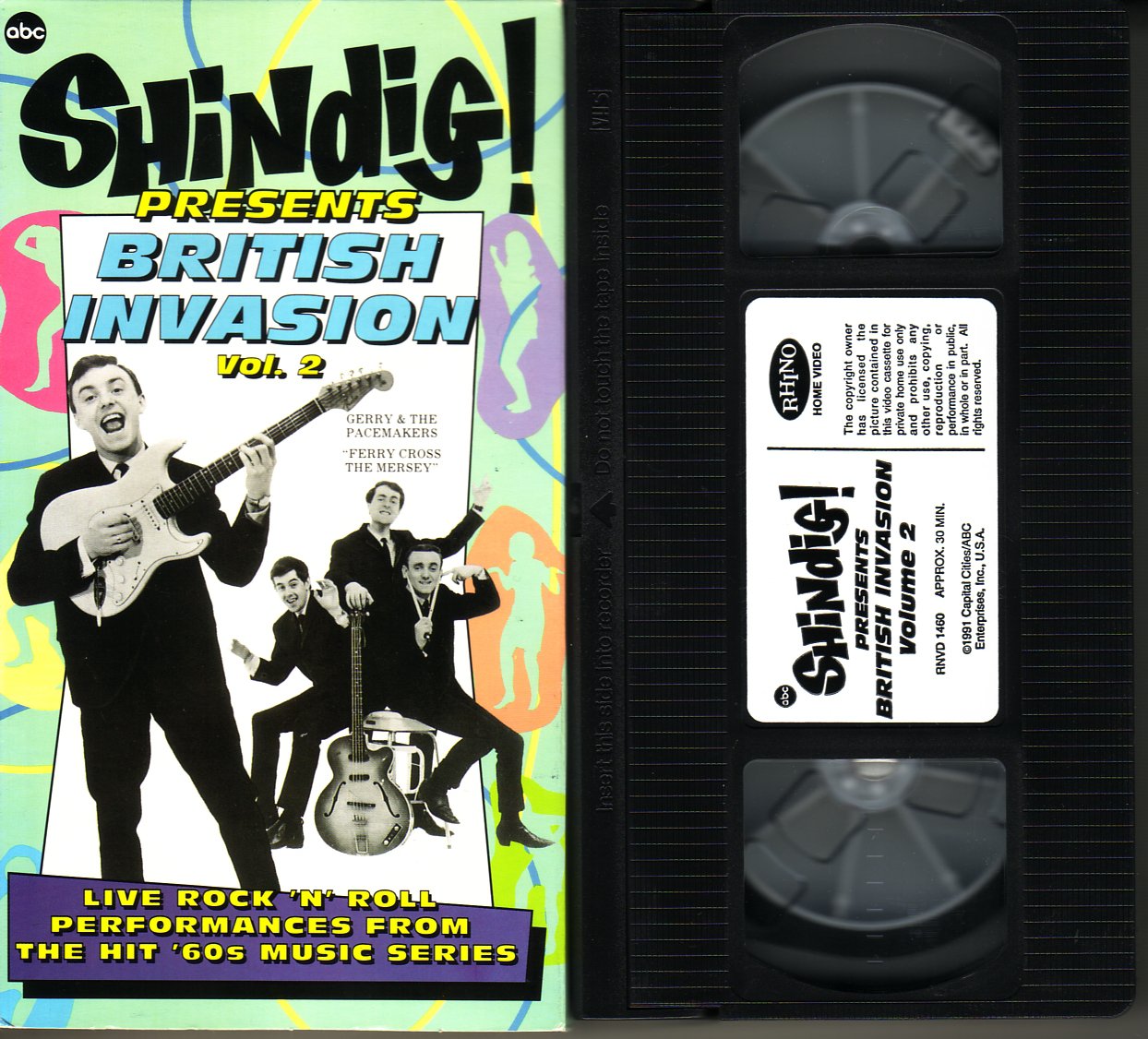 SHINDIG! Rare! BRITISH INVASION VOLUME 2 The YARDBIRDS Zombies ANIMALS vhs