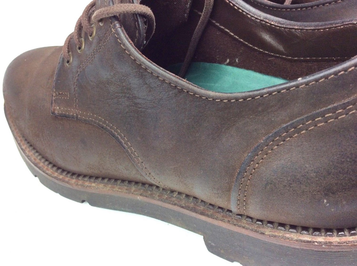 Men's H.S. TRASK Oxfords Shoes Brown Nubuck Bozeman Montana Leather Size 7