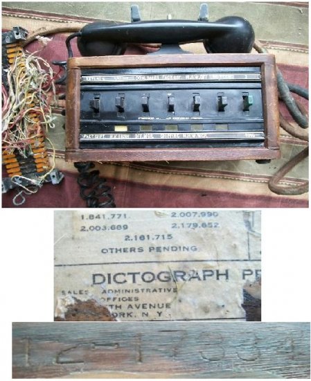 Vintage 1940's Dictograph Switchboard /Substation