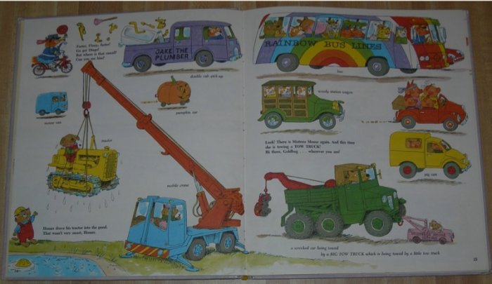 Richard Scarry's CARS TRUCKS THINGS THAT GO 1975 3rd pr