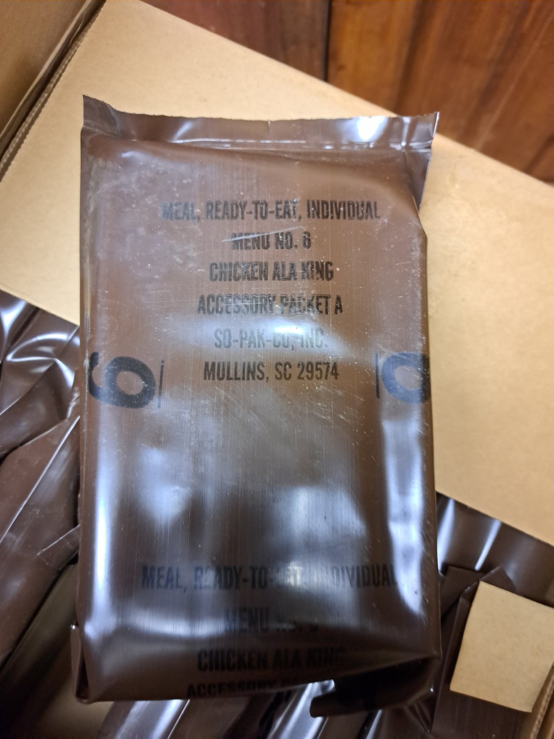 US Army MRE Rations 1990s Military Camping Hiking Survival Food Gulf ...