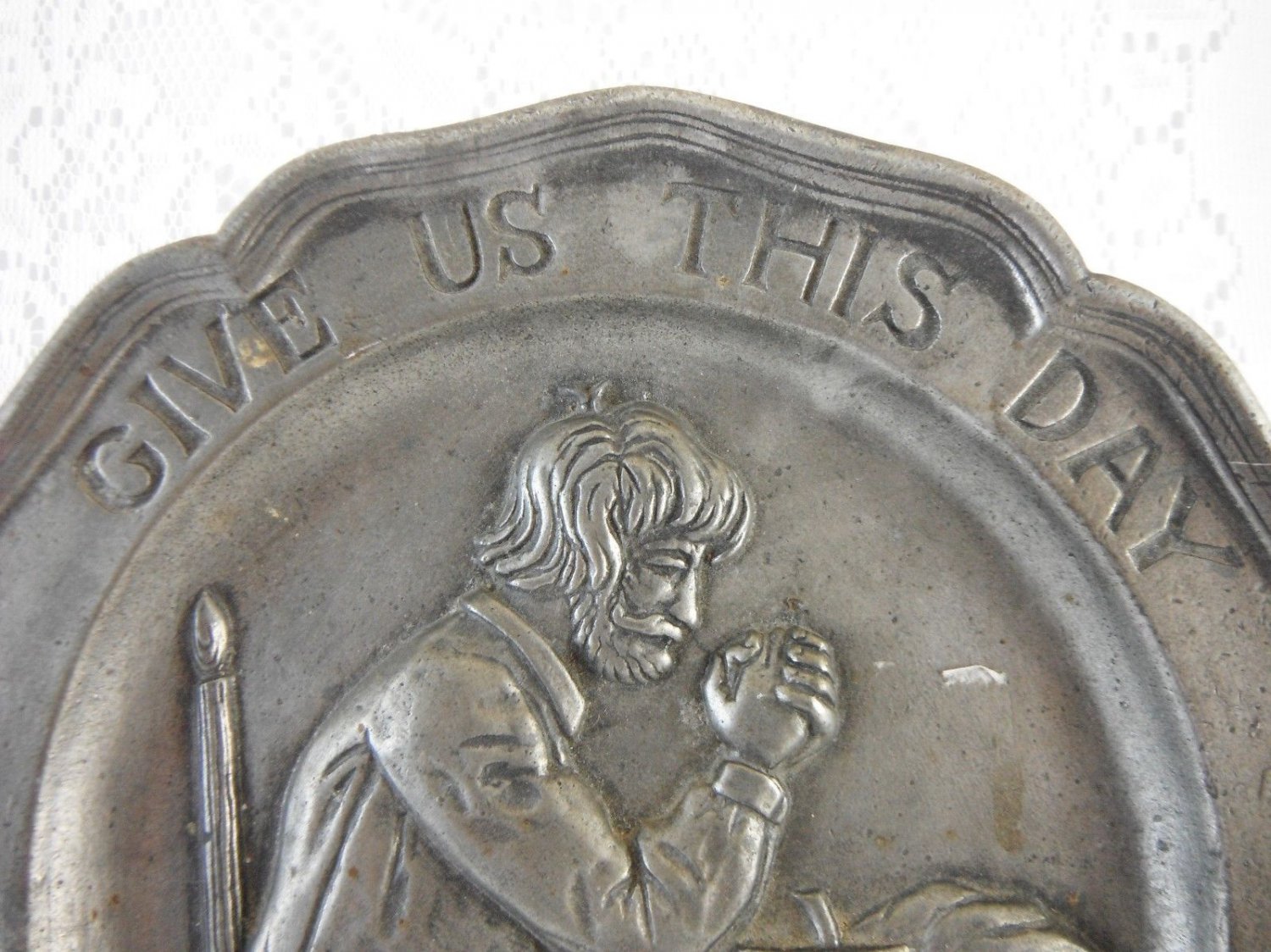 Give Us This Day Our Daily Bread Plate Scripture Tableware Sexton 1972 ...