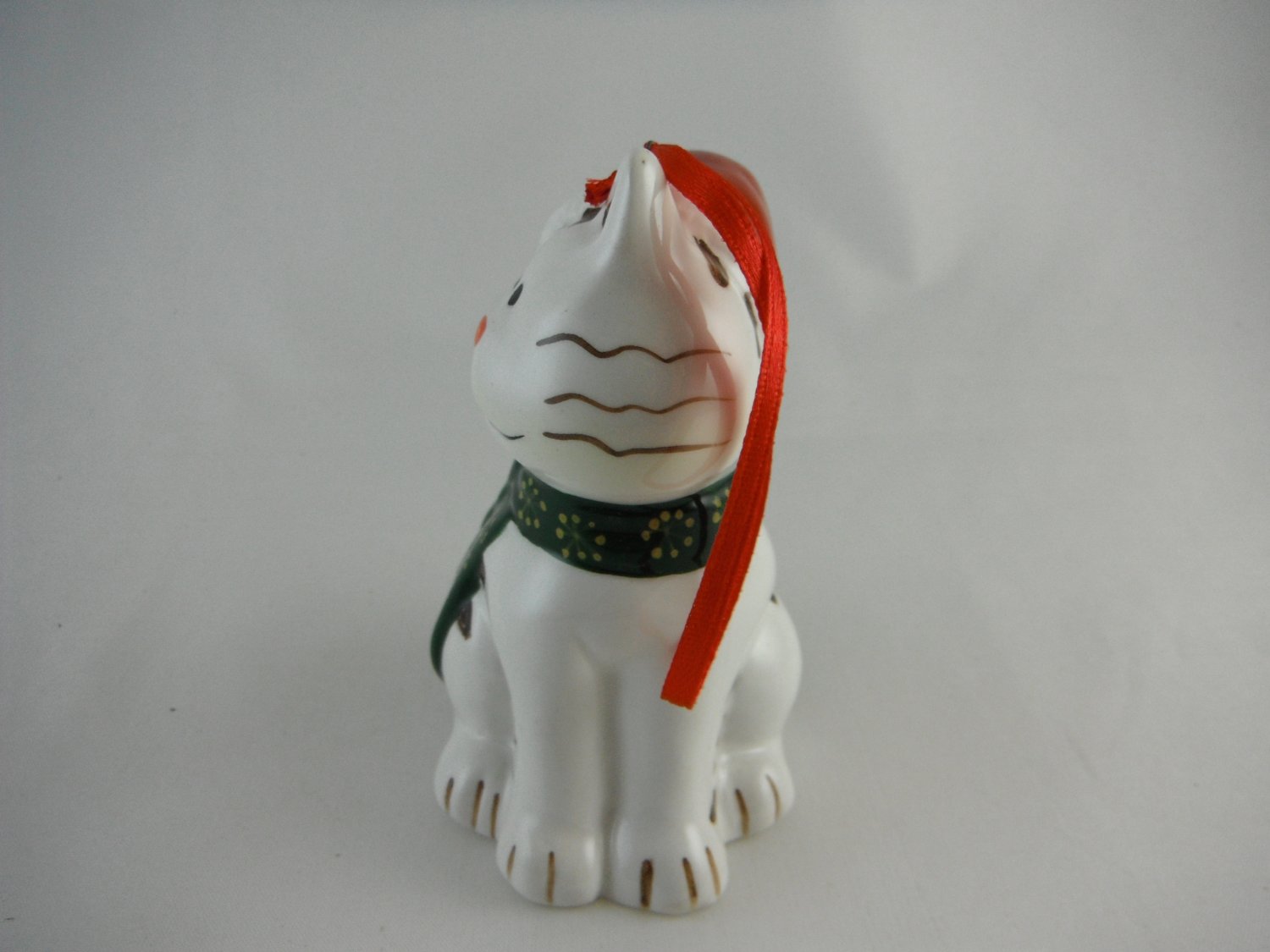 Ceramic Christmas Cat Tree Ornament tblru1