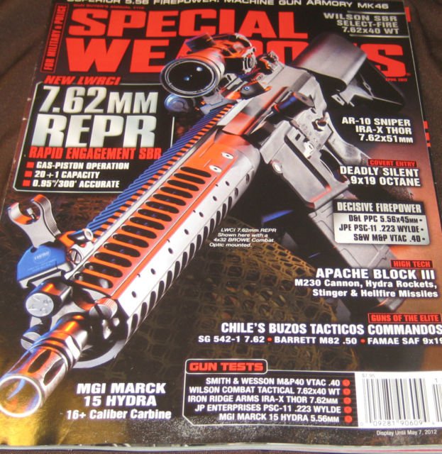 Special weapons magazine military police AR 10 Sniper machine gun ...