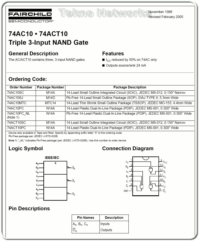 74AC00DR 74AC00 NAND Gates SOIC-14 lot of 40pcs