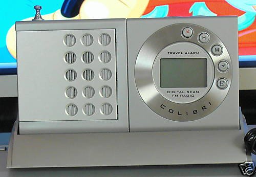 COLIBRI TRAVEL ALARM CLOCK AND DIGITAL RADIO