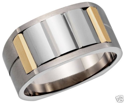 Dolan Bullock Austria 18K Tungsten Titanium Ring SZ11