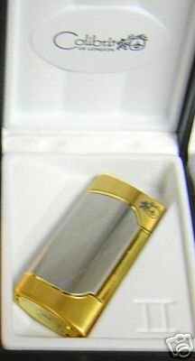 Colibri Electro Quartz GOLD & SILVER LIGHTER SHARP