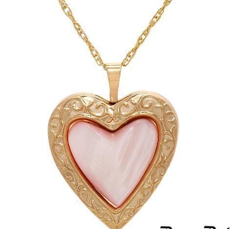 New Colibri Krementz 14K GF MOP LOCKET CSL001829 $70