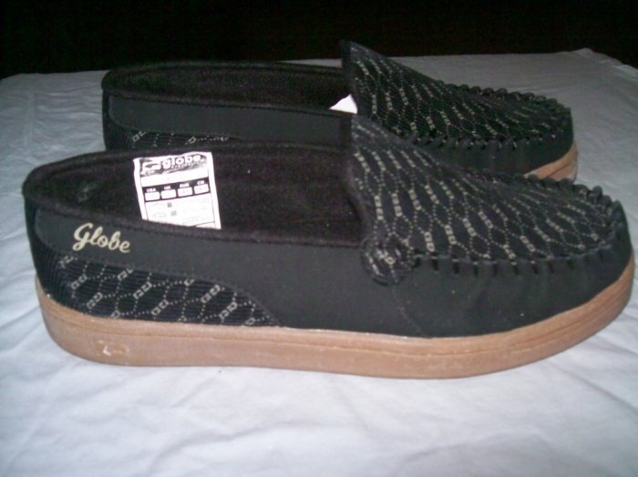 Globe Castro Men's Black/G Louis Cord Loafers Slip-Ons US Men's Size 13