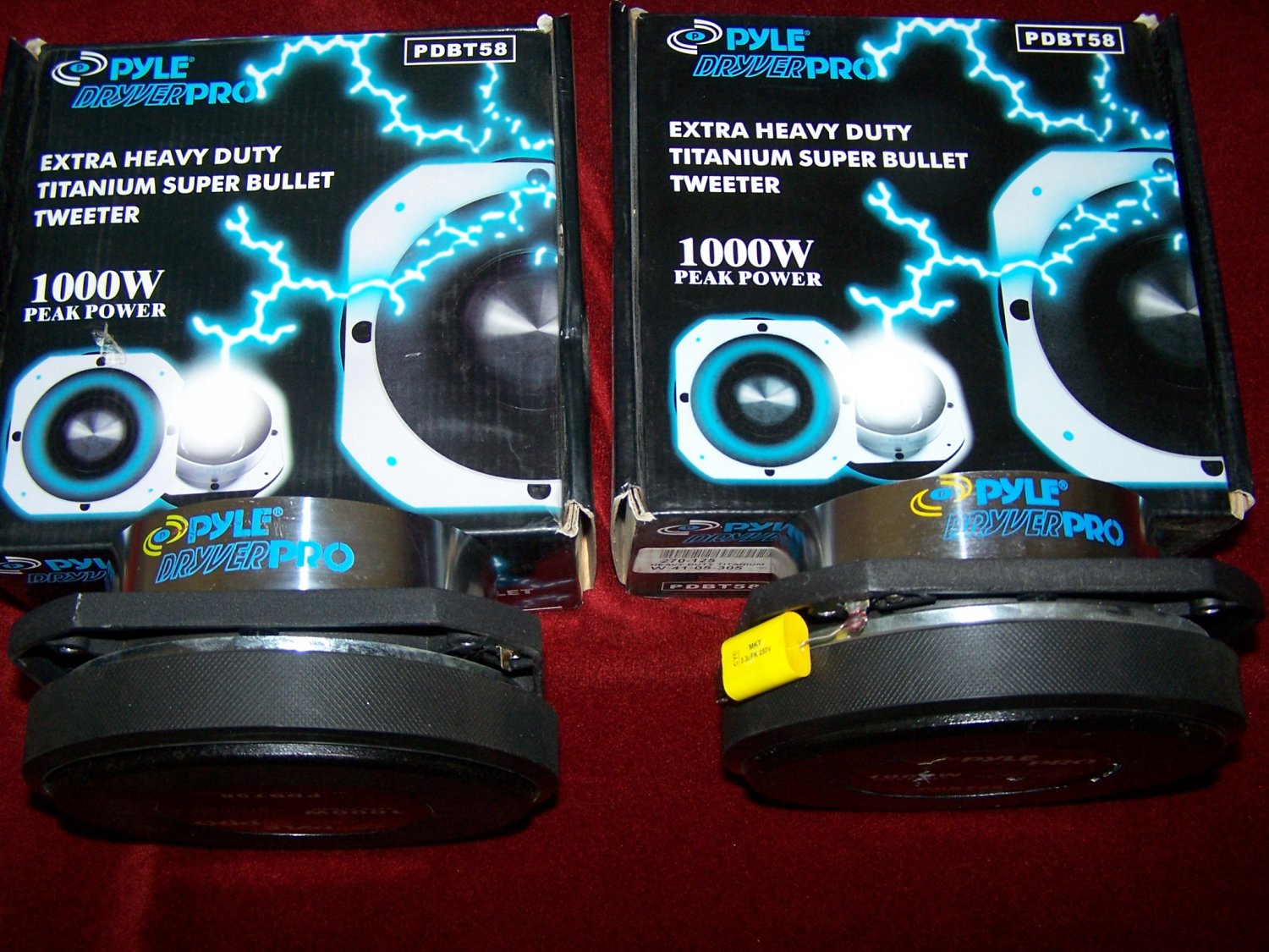 Pair of PYLE PRO EXTRA HEAVY DUTY BULLET TWEETERS