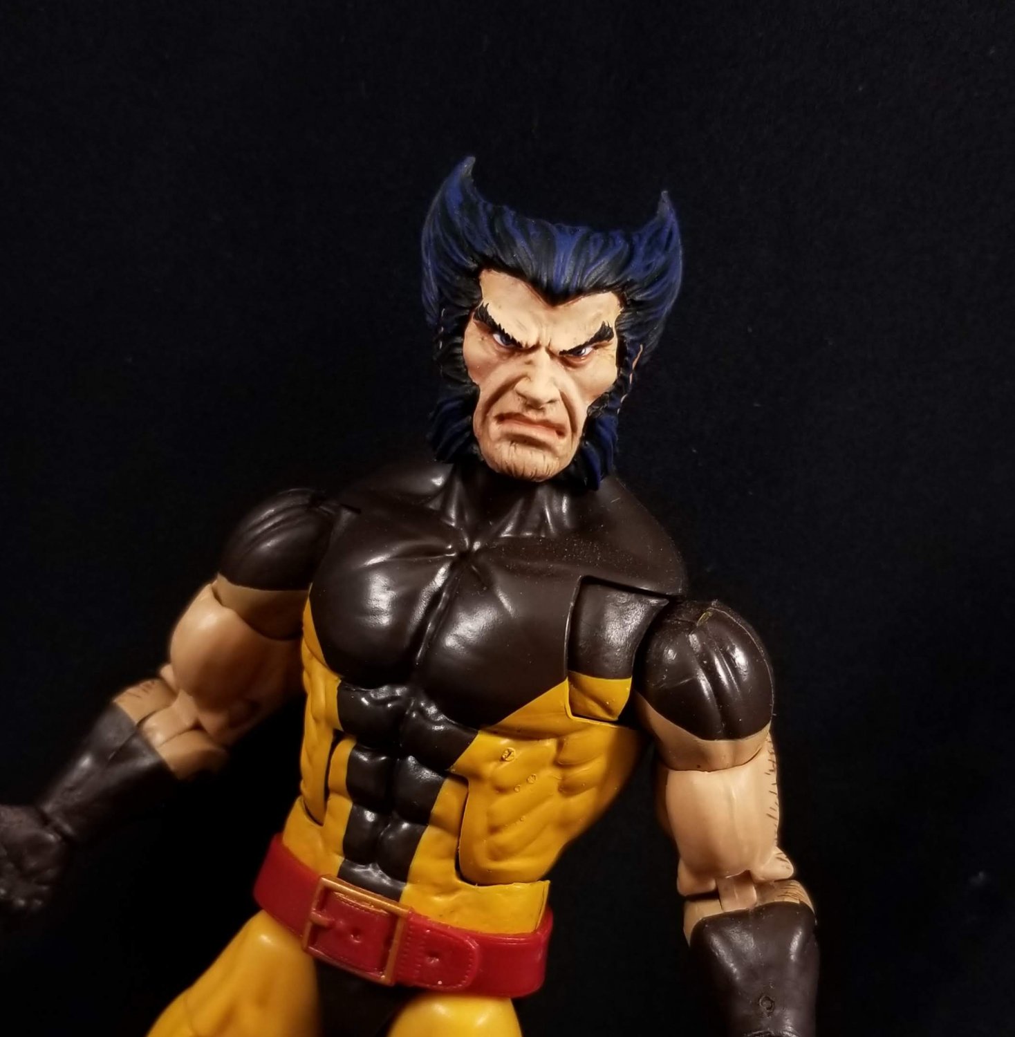 Angry Logan(Hand Painted, Fitted for Legends, Head Only)(Sale!)