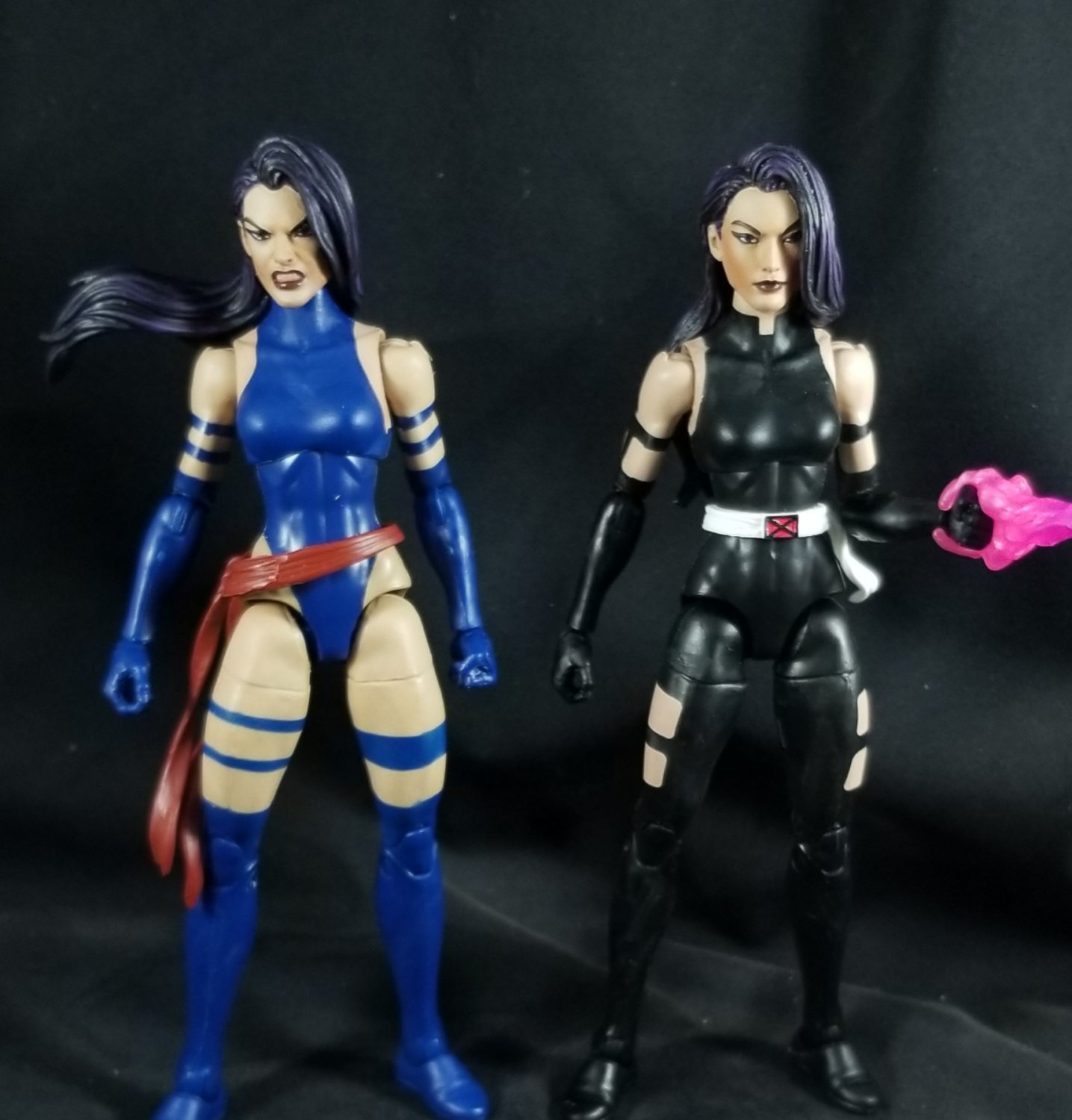MS Psylocke Head Set(Hand Painted, Fitted for Legends, Heads Only)