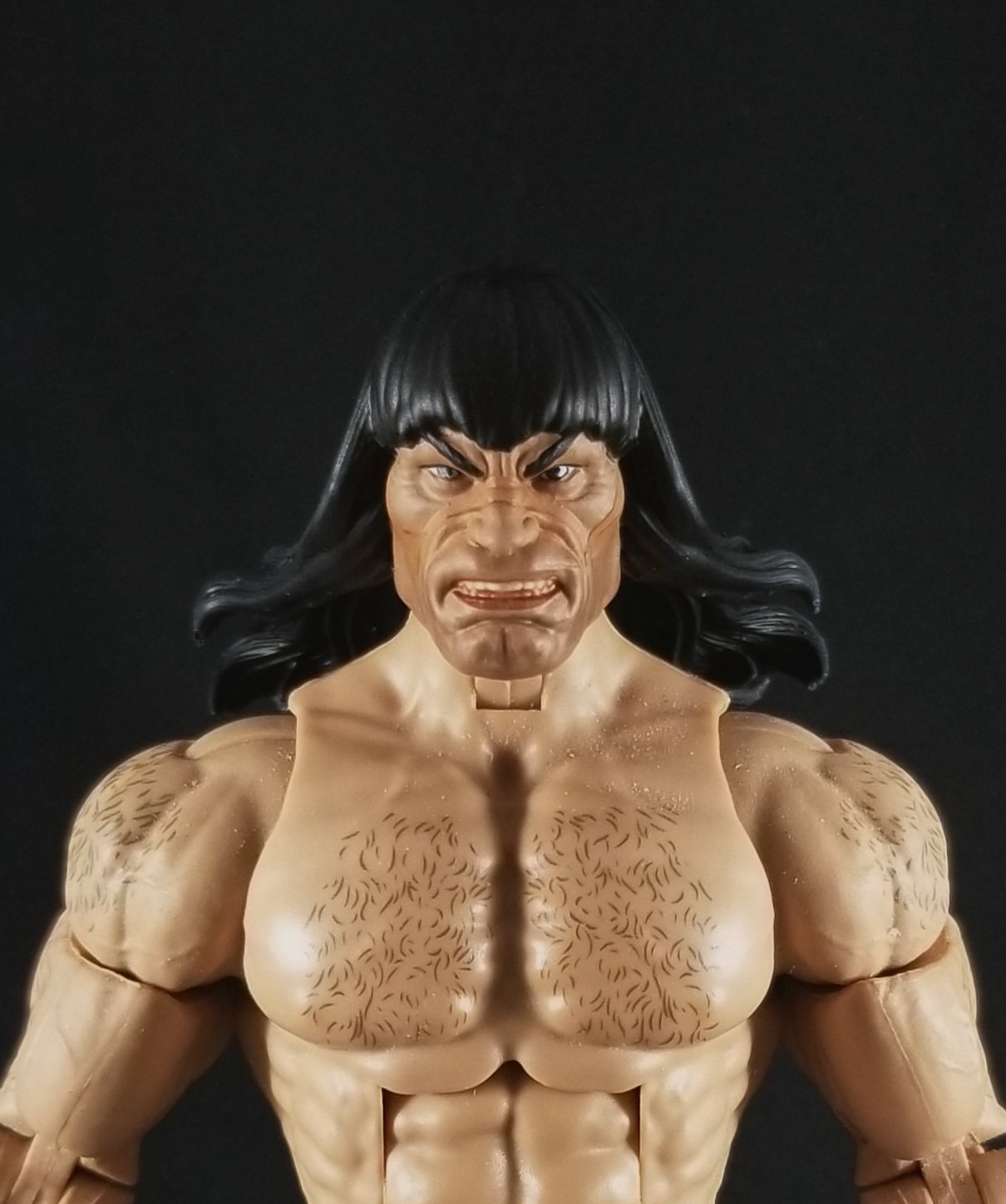 (Orobus)Angry Conan Head(Hand Painted, Fitted for Legends, Head Only)