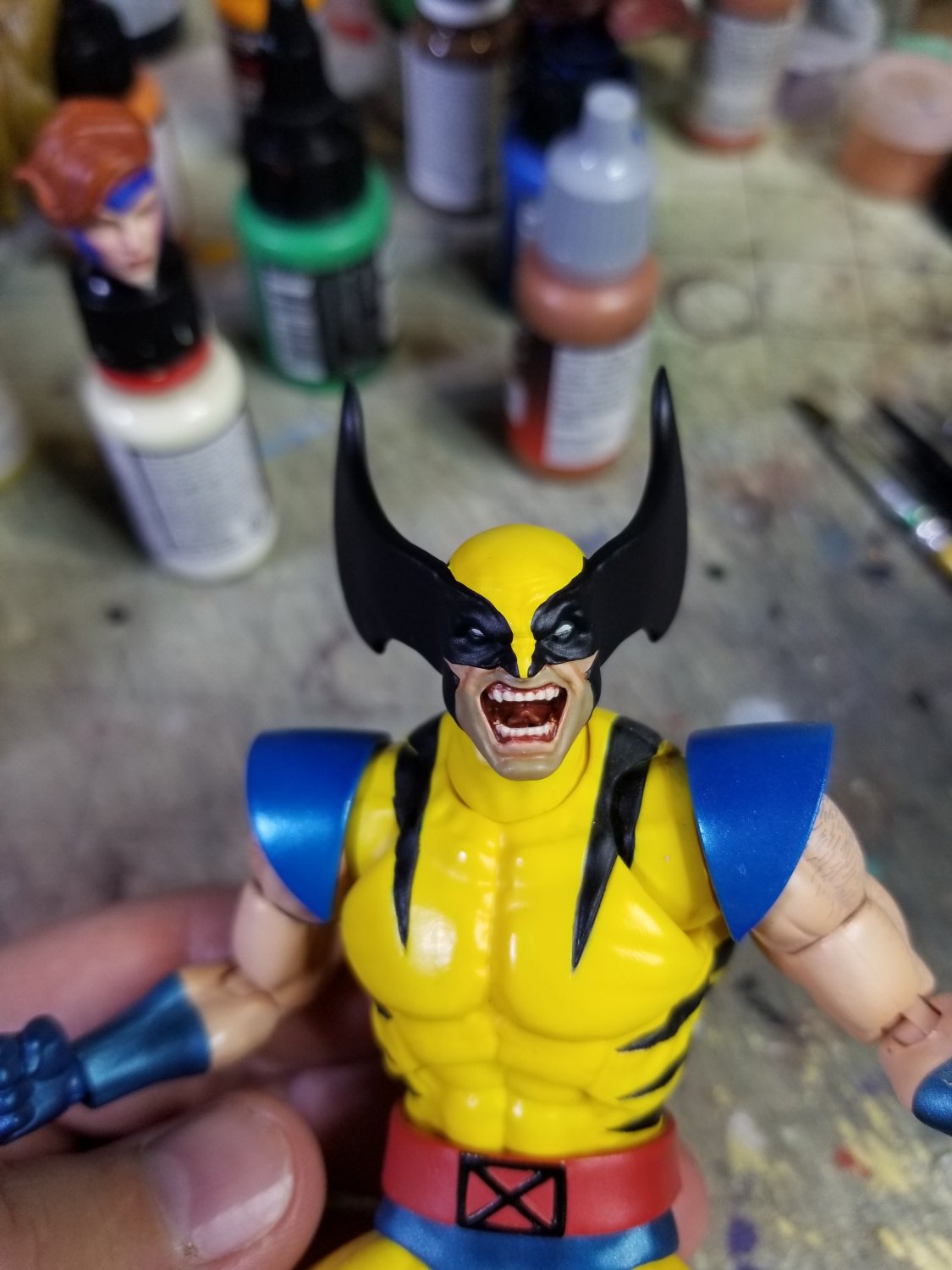 (HUPstudios)MVC Screaming Wolverine(Hand Painted, Fitted for Mafex ...