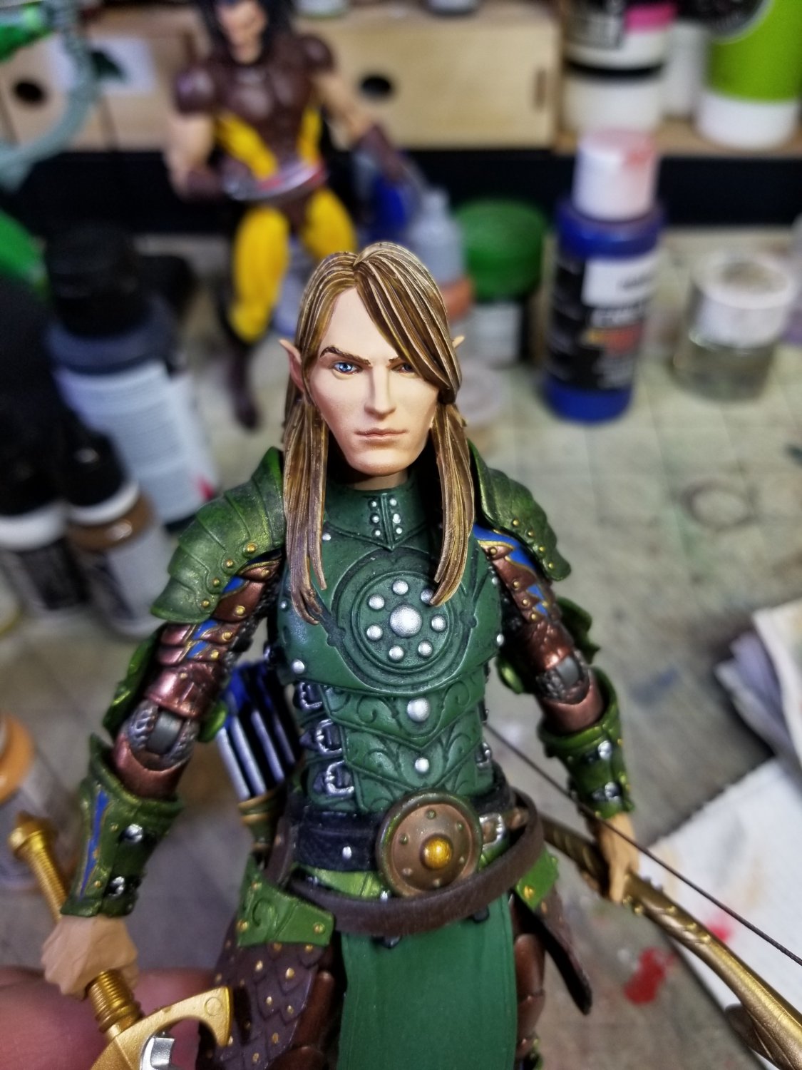 (ActionFigureFusion)Elf(Hand Painted, Fitted for Legions, Head Only)