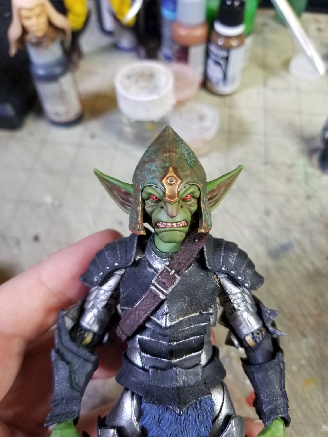 (JasonDemon3D)Angry Goblin(Hand Painted, Fitted for Legions, Head Only ...