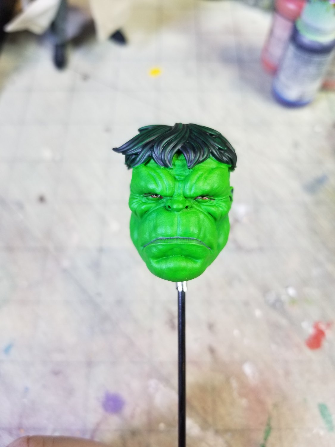 (Orobus)Hulk(Hand Painted, Fitted for Maximum Hulk, Head Only)(Sale!)