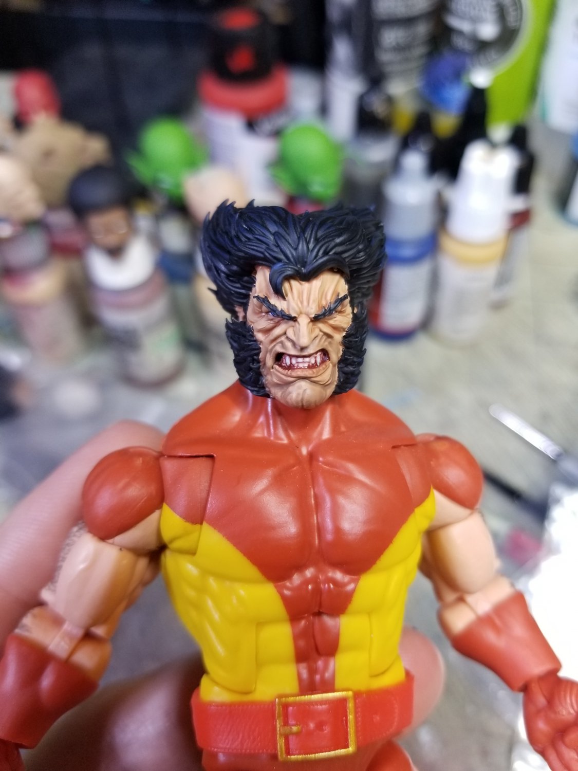(Hyden3D)Angry Logan Head(Hand Painted, Fitted for Legends)