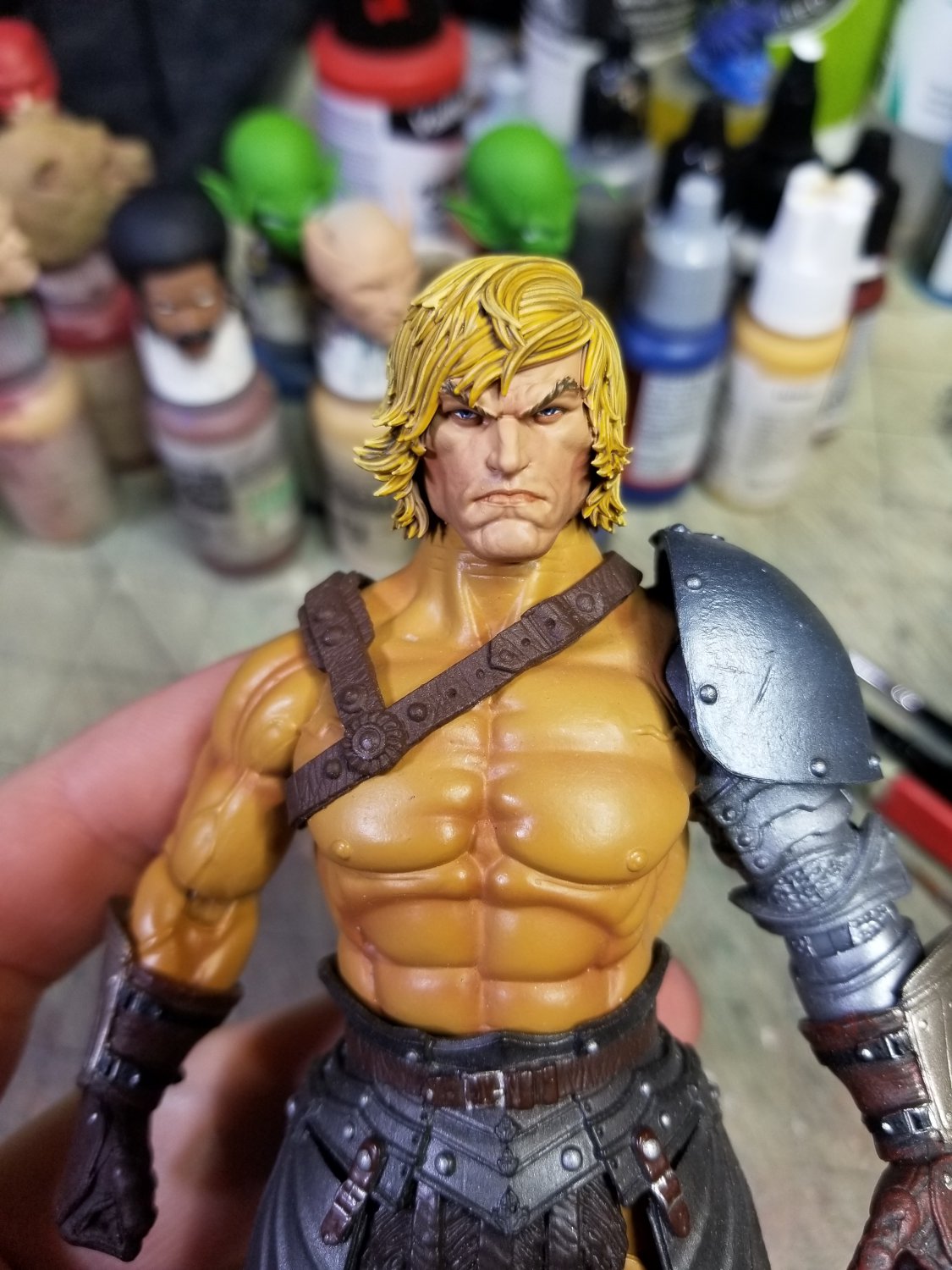 (Orobus)He-man(Hand Painted, Open Socket, Head Only)