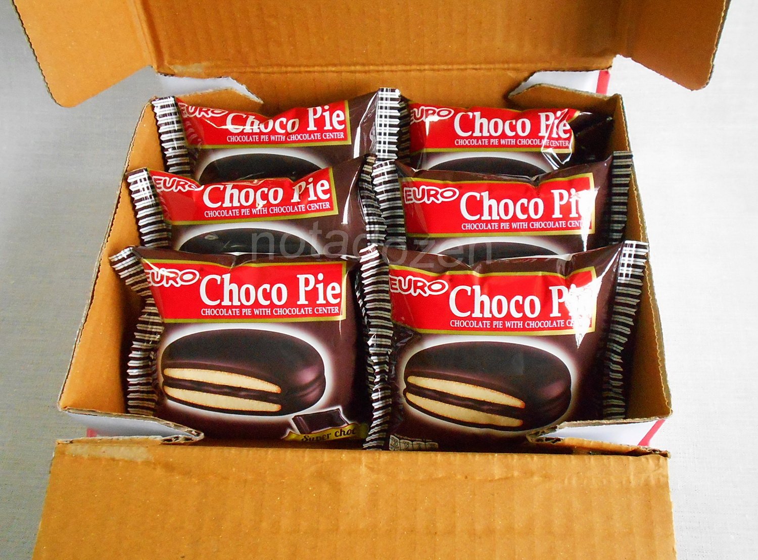 "Euro Choco Pie" Chcolate pie with chocolate center 6x24 grams