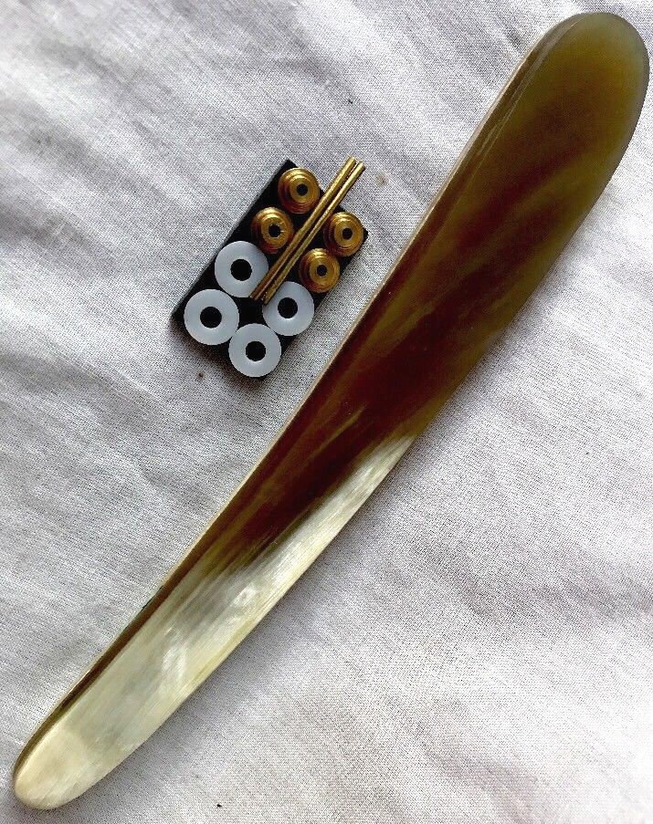 Ox Horn Straight Razor Scales & Hardware Shave Horn Razor Handle Making ...