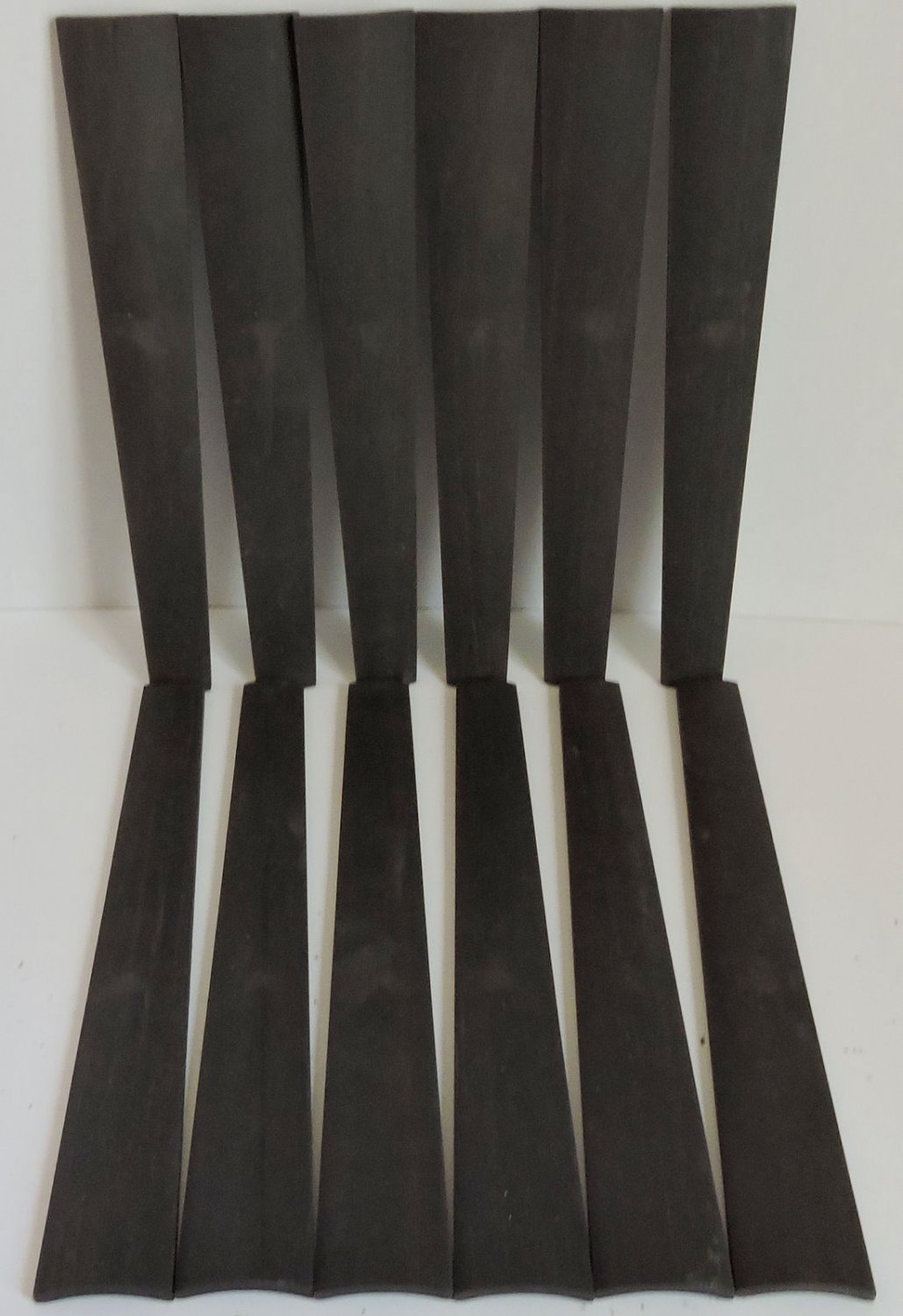 12 Gabon Ebony Fingerboards For 4/4 Violins Violas Ready For Your ...