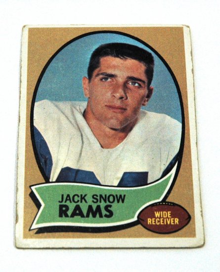 1970 Topps Jack Snow No. 81 Rams