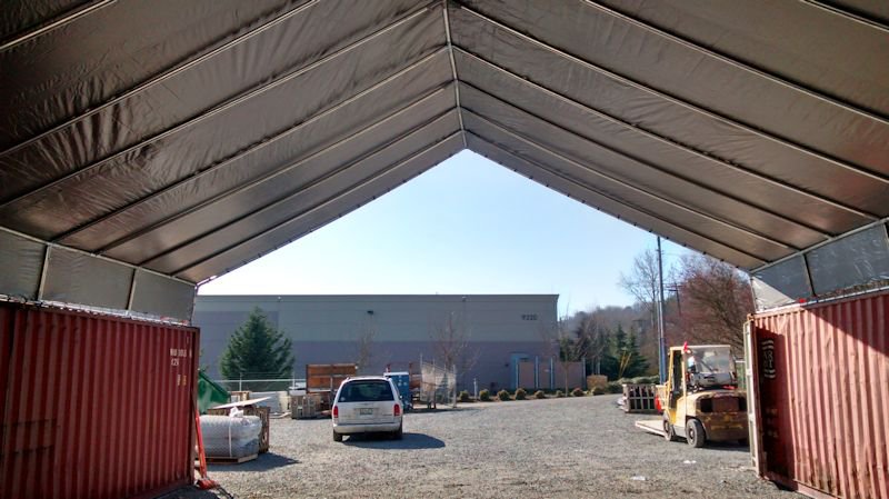 30' x 40' Cargo Shipping Container Cover - safe dry storage or covered ...