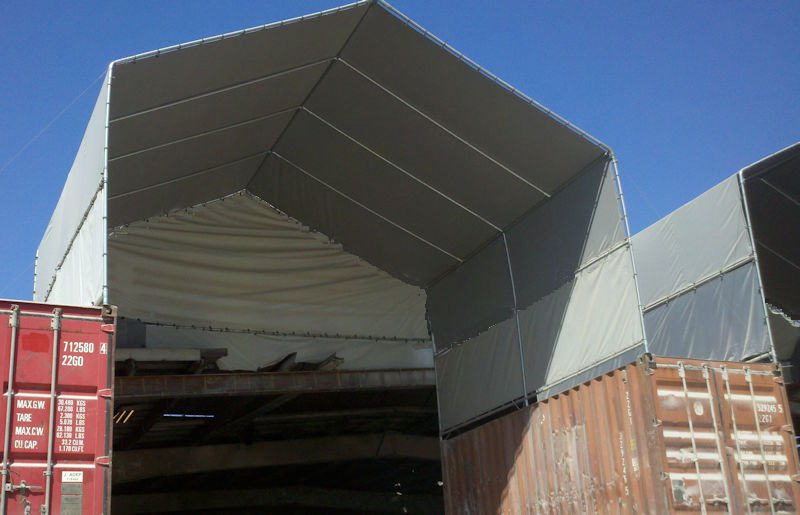 30' x 40' Cargo Shipping Container Cover - safe dry storage or covered ...