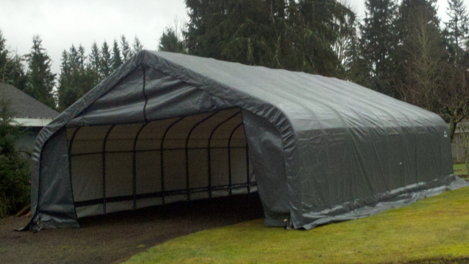 ***18x20x10H Weather-Shield Portable 2 Car Garage Shelter RV-Boat ...