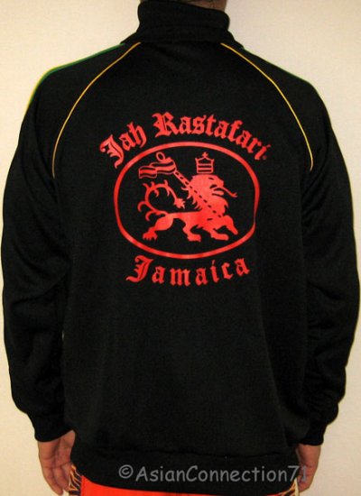 JAH RASTAFARI JAMAICA New Retro Roots REGGAE Track Jacket L