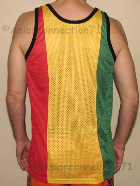 Roots Rasta Reggae Mesh TANK TOP Shirt Mens M Medium