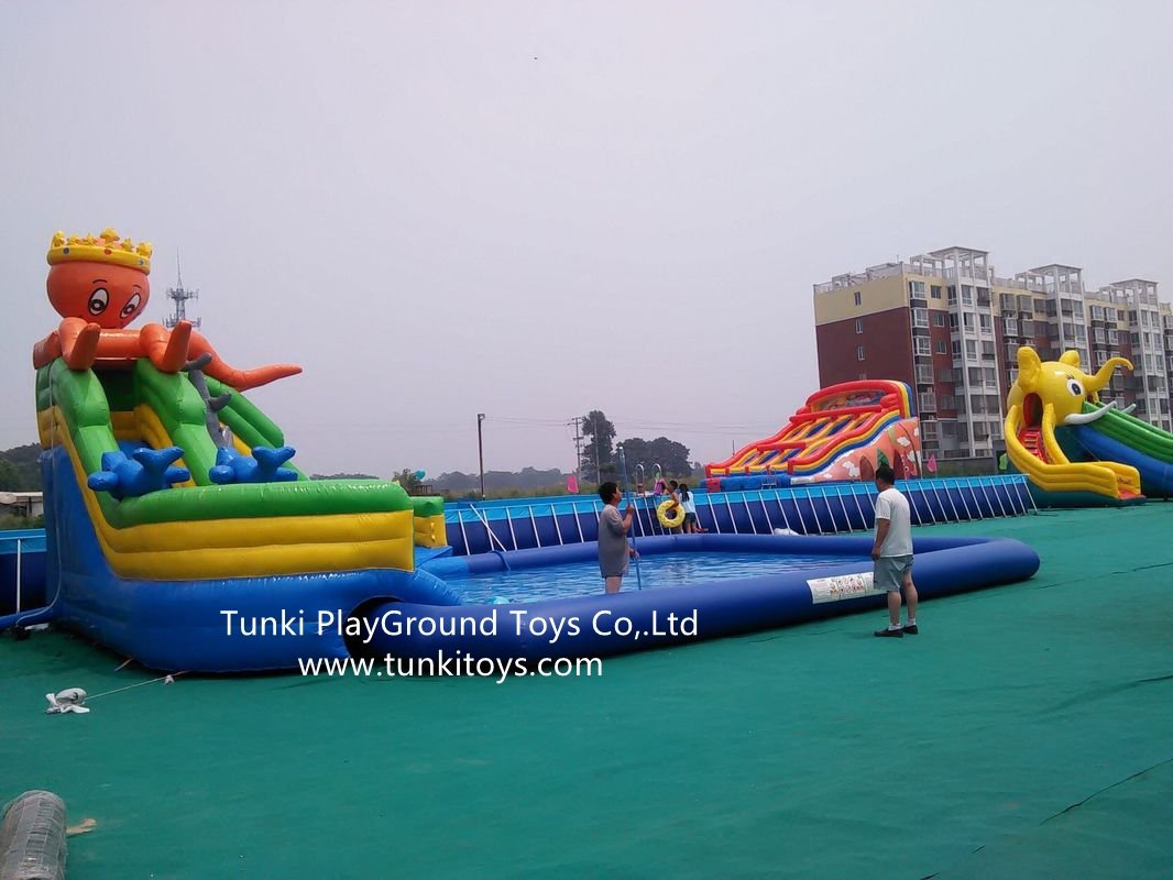 Custom Made Inflatables Beach Portable Inflatable Pool Water Park ...