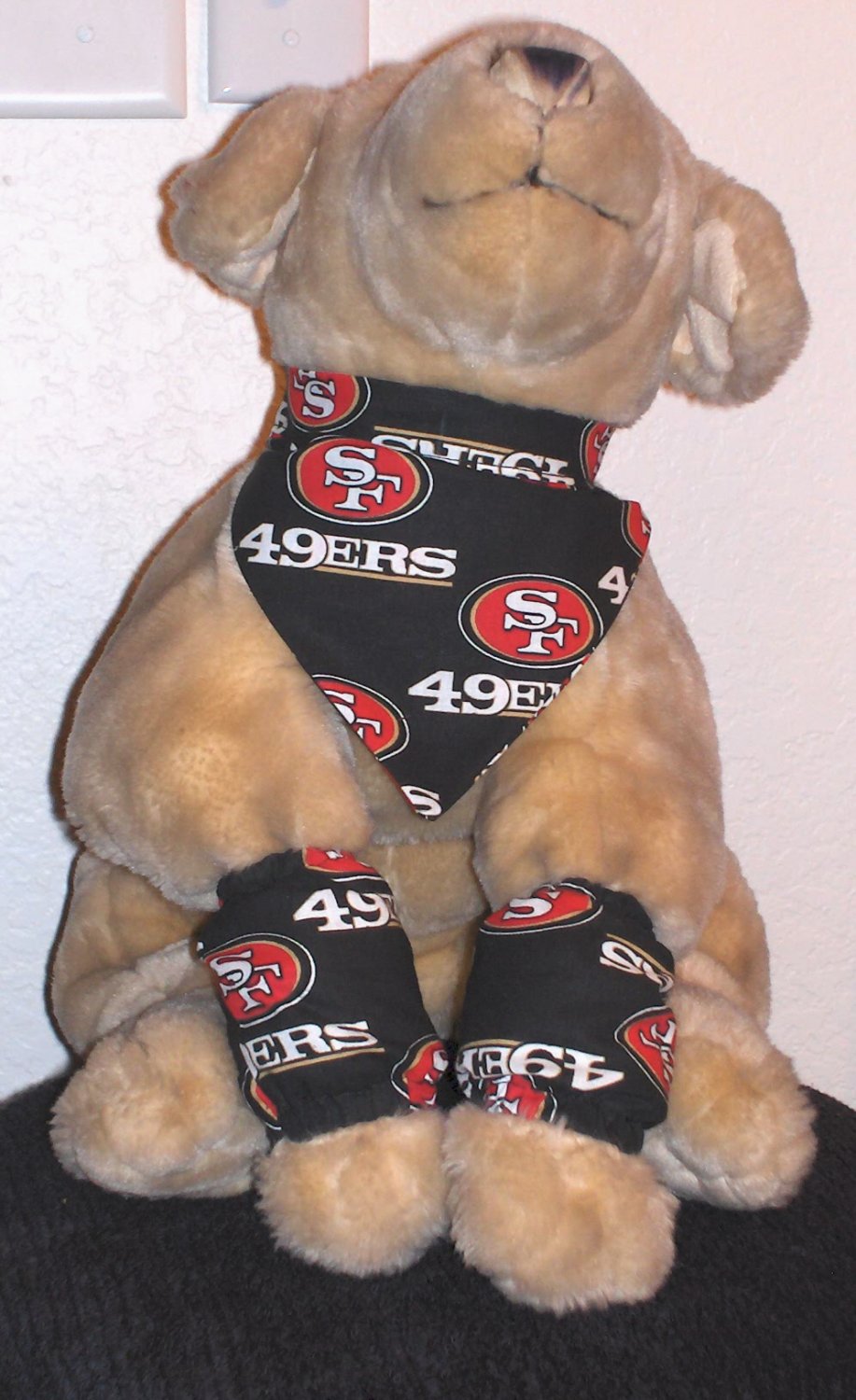 49ers Dog Neckerchief and Leggings