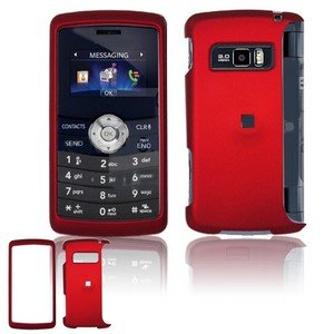 For LG KeyBo2 KeyBo 2 Cover Hard Case Rubberized Red