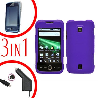 For Huawei Ascend M860 Screen Protector +Car Charger +Hard Case ...